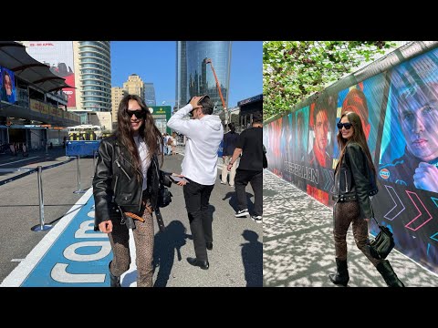 Ünlü oyuncu Neslihan Atagül Bakü'de Formula 1 yarismasinda güzelliyi ve sadeliyi her kesi hayran etd