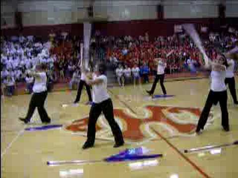 High School Homecoming Prep-Rally -Color Guard - YouTube