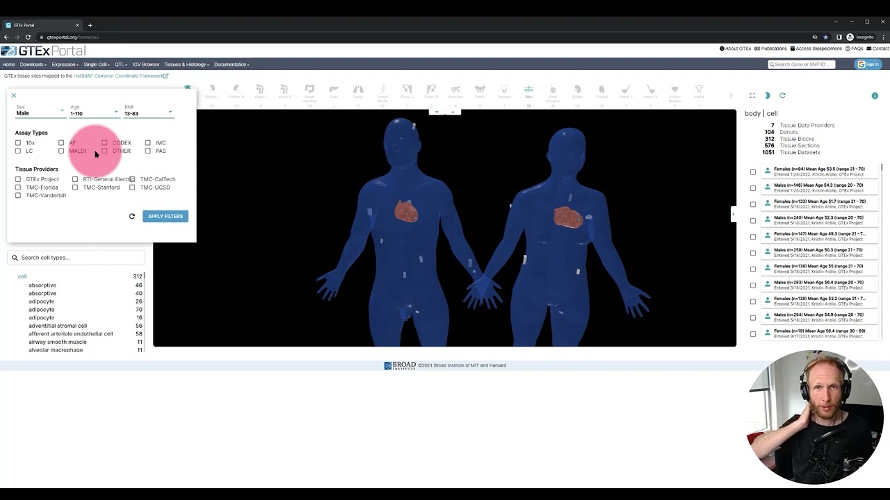Tutorial: Using the Exploration User Interface (EUI) on the GTEx Portal - YouTube