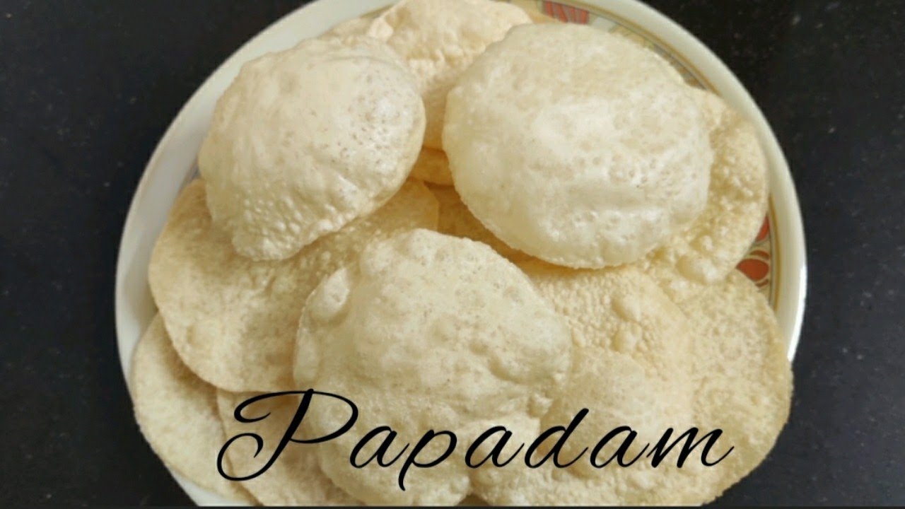 Homemade Kerala Papadam | Papadum | How to make Kerala Pappadam ...