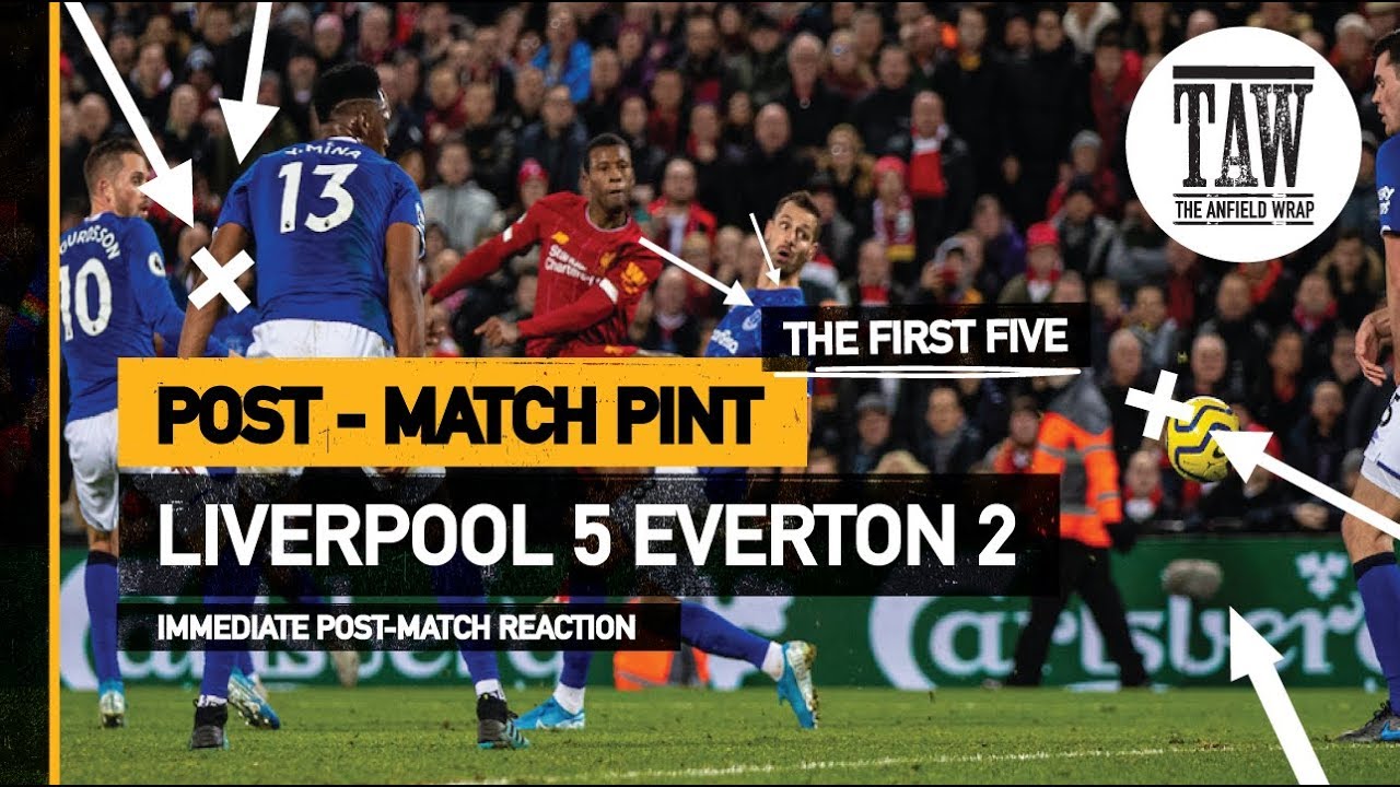Liverpool 5 Everton 2 | The Post-Match Pint | Five Minute Taster - YouTube