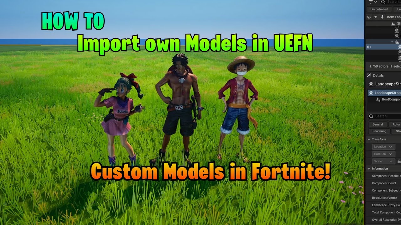 *UEFN* How to Import Custom Models in Fortnite - EASY FBX [2024] - YouTube