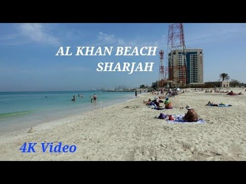 Al khan Beach Sharjah | 4k Video Ultra HD 60fps | Beach Al khan | Part ...