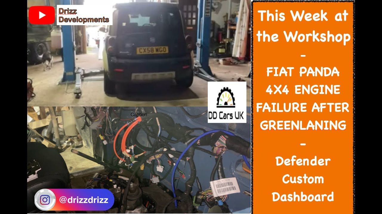 Fiat Panda 4x4 Engine Swap & Defender Custom Dashboard Progress - This ...
