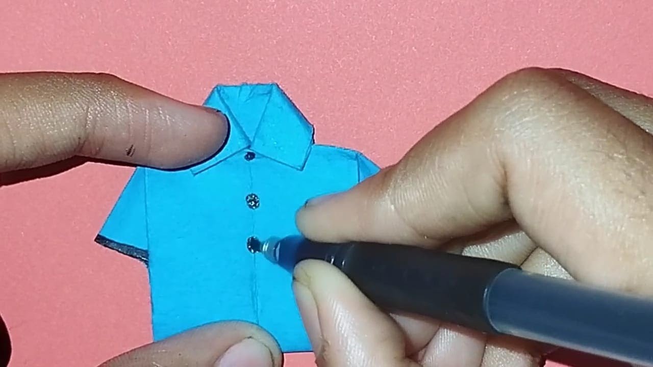 How to make a paper shirt //easy paper shirt - YouTube