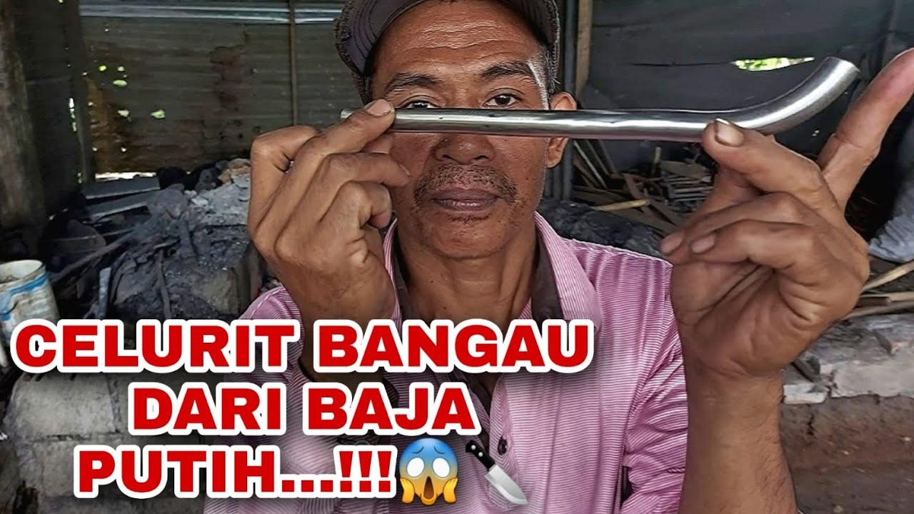 🔴Saksikan🔪Cara Membuat Celurit Bangau Super Tajam Dari Baja Putih Tahan ...