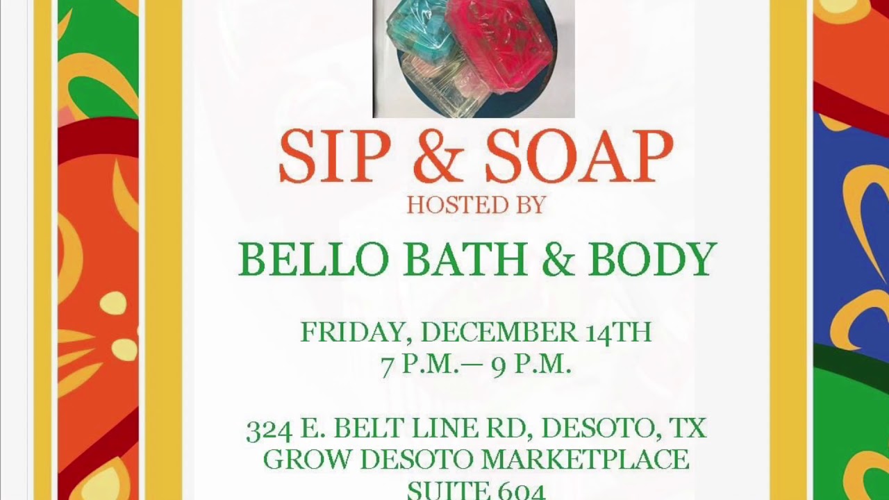 A look inside our Sip & Soap Event - YouTube