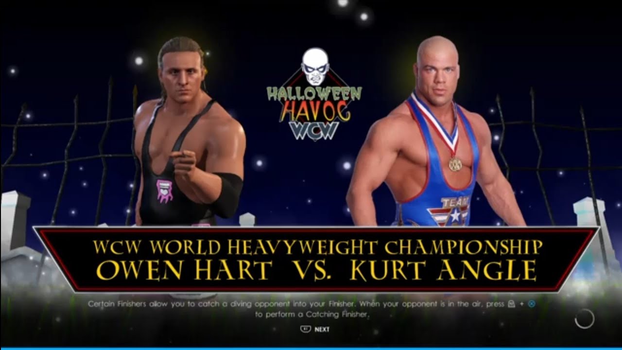 Dream Match Owen Hart Vs. Kurt Angle : WCW Championship - YouTube