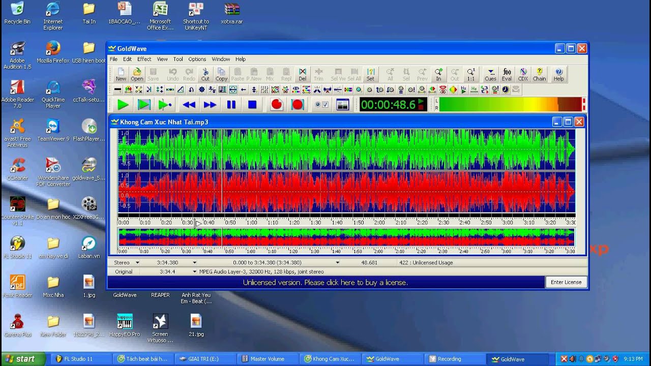Tách beat bài hát bằng Goldwave theo cách của Thiên Tài - YouTube