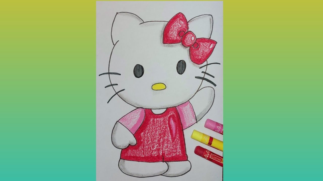 How To Draw Hello Kitty | Easy Drawing Tutorial | Easy For Kids 😺 - YouTube