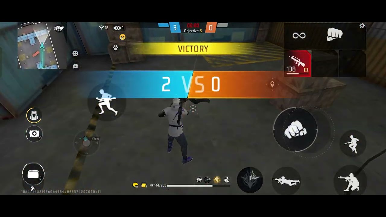 my first free fire match - YouTube