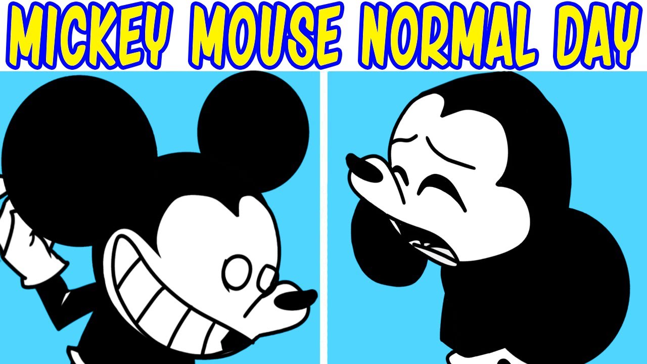 FNF Vs New Mickey Mouse | A Normal Day in Funkin Town | Sunday Night ...
