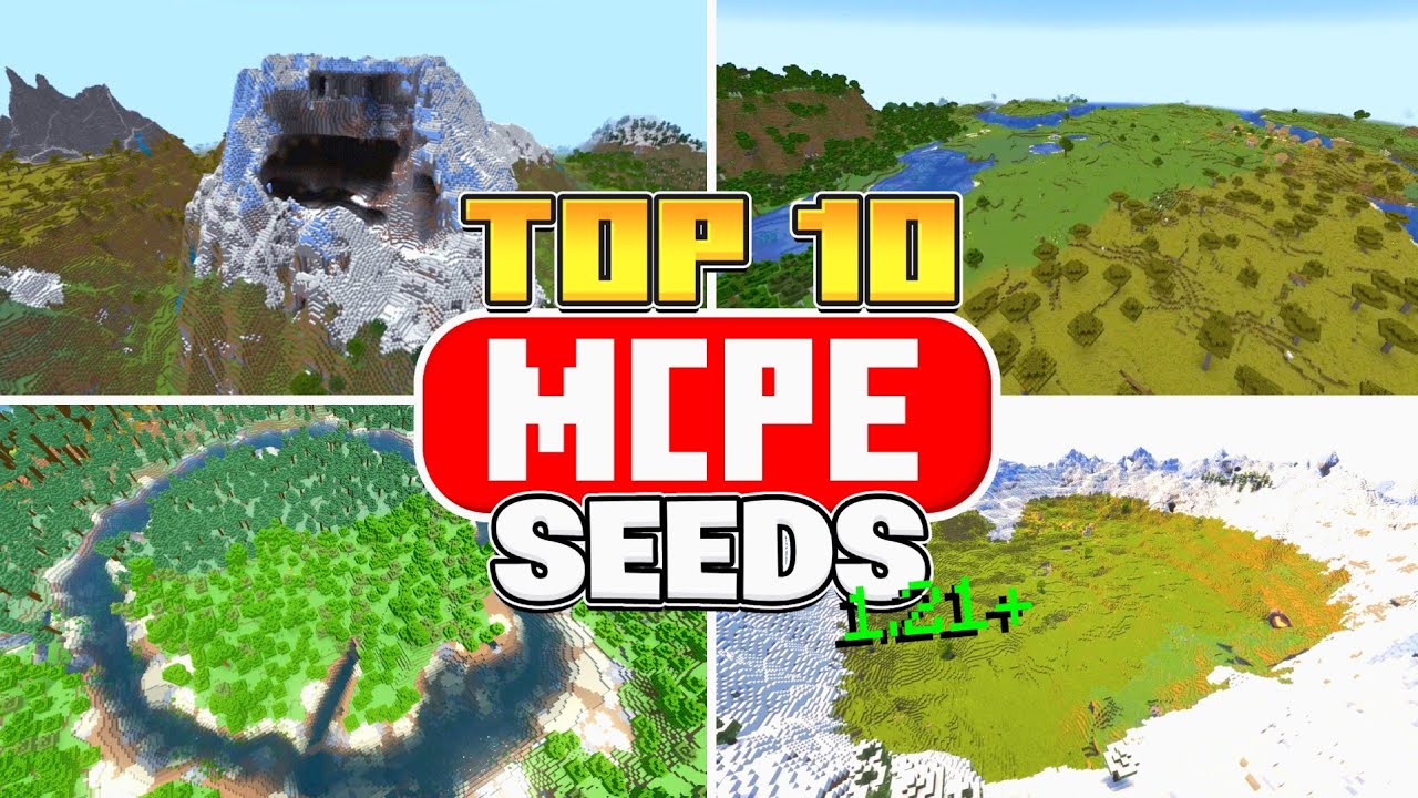 Top 10 BUILDING SEEDS For Minecraft Bedrock 1.21! - YouTube