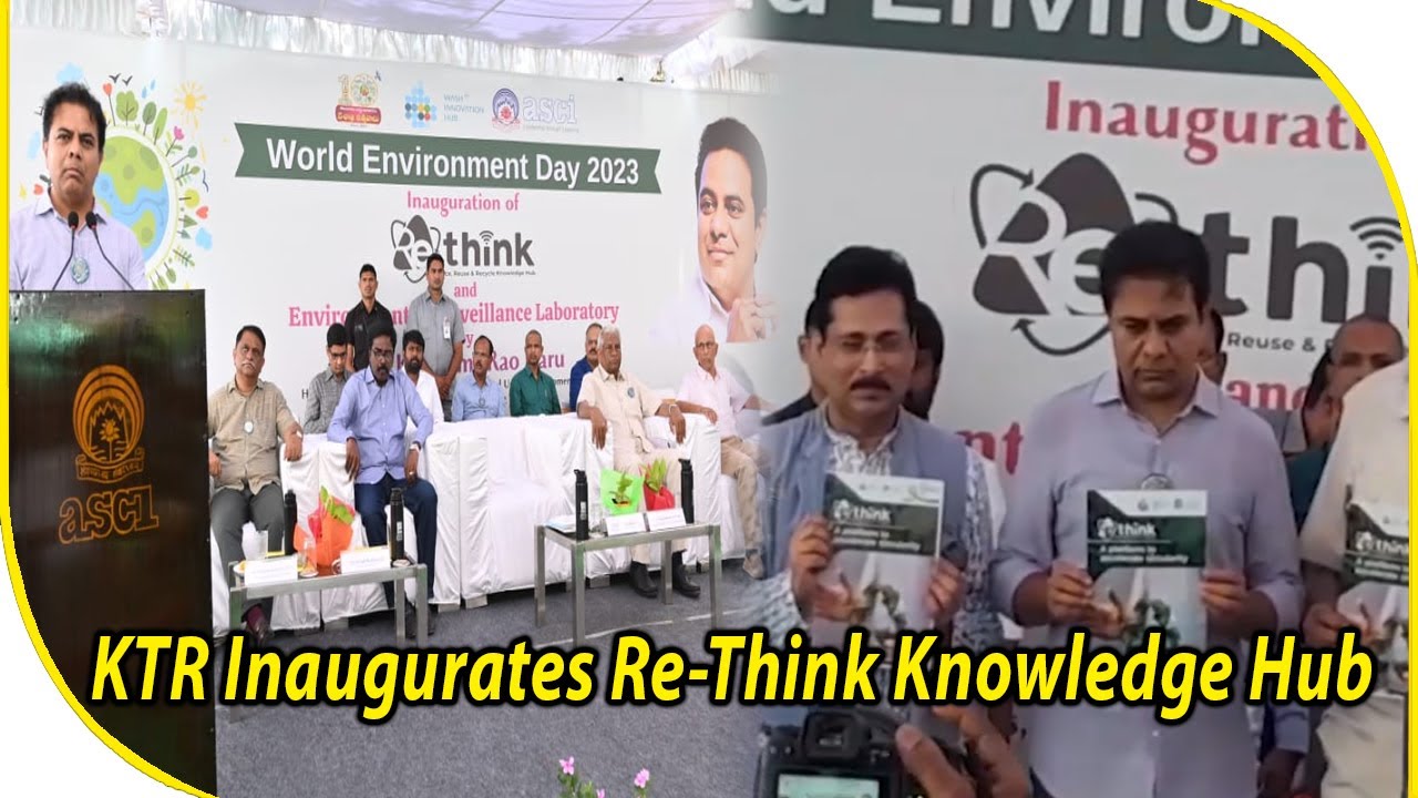 KTR Inaugurates Re-Think Knowledge Hub & Environmental Surveillance ...