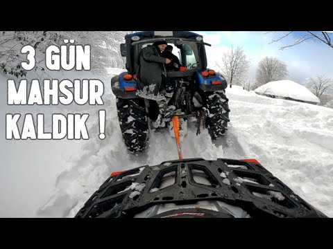 CANIMIZI ZOR KURTARDIK - KARLI DAĞDA 3 GÜN MAHSUR KALDIK - ZORLU ATV KAR MÜCADELESİ - YOLDA KALDIK