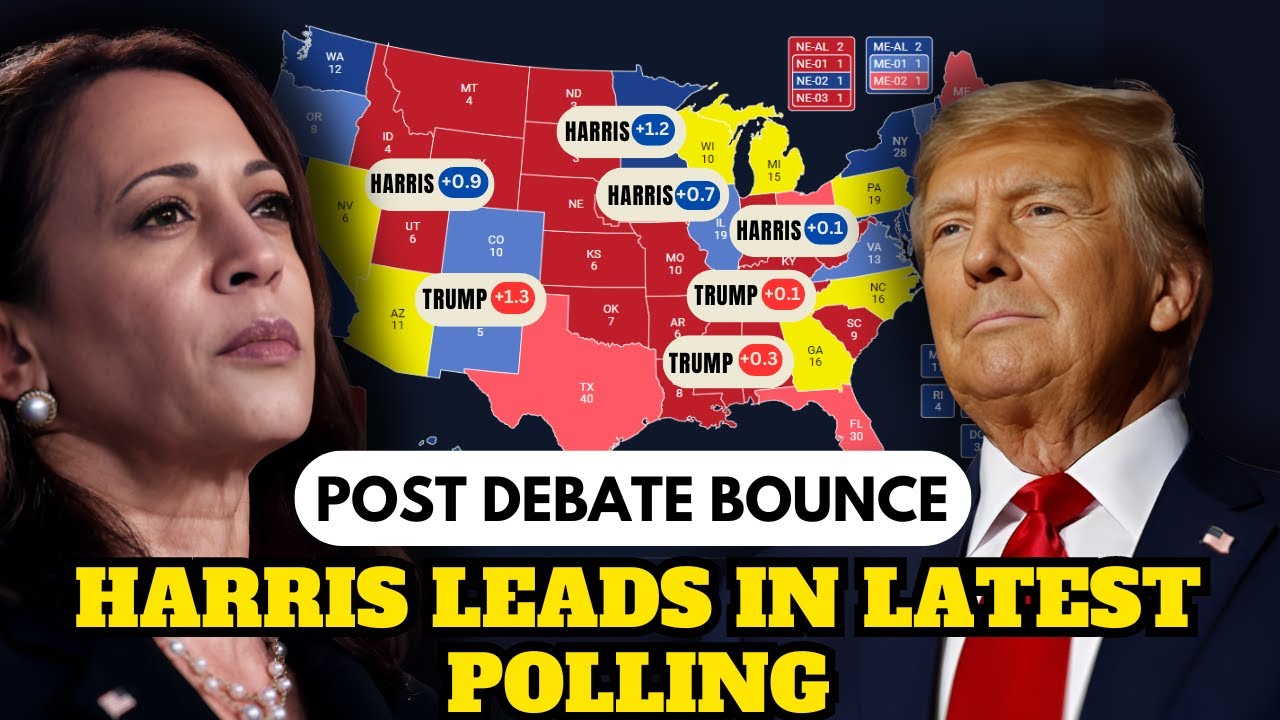 Latest 2024 Election Map Shows Post-Debate Polling Shifts - Harris VS ...
