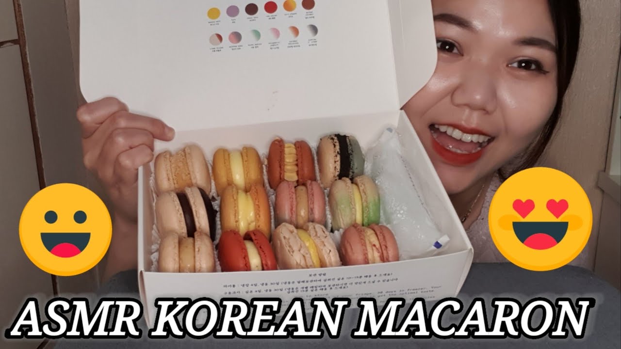 ASMR #14 KOREAN MACARON | ASMR KOREA - YouTube
