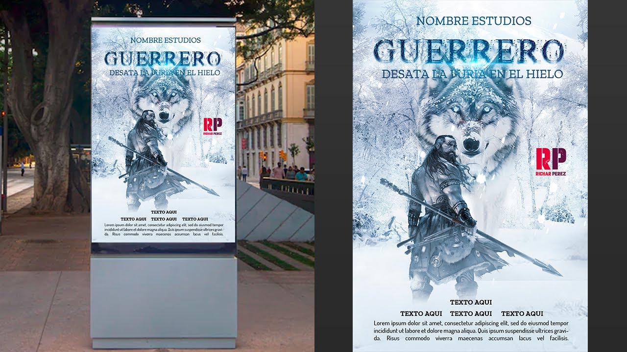 como crear poster de película en Photoshop - YouTube