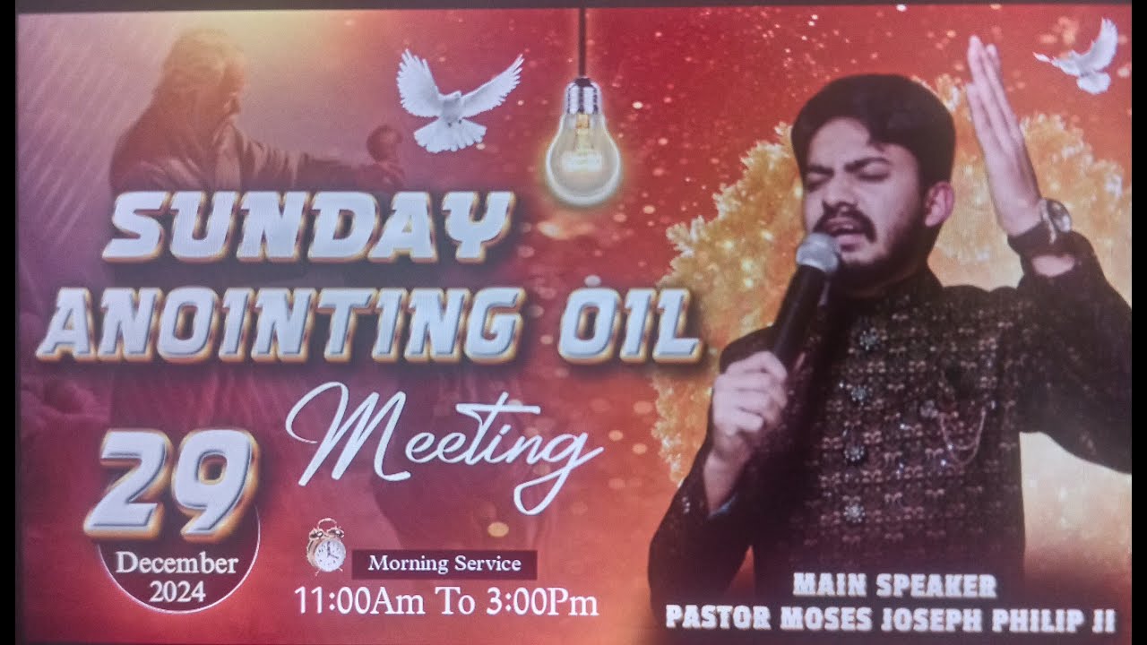SUNDAY ANOINTING OIL MEETING || 29-12-2024 || MOSES PHILIP MINISTRIES ...
