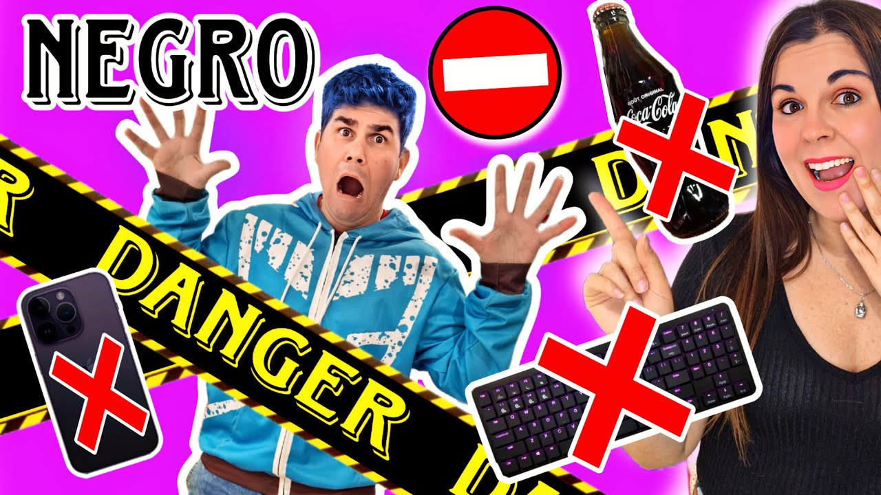 PROHIBIDO TOCAR EL COLOR NEGRO ⛔⚫😨 en la VIDA REAL - YouTube