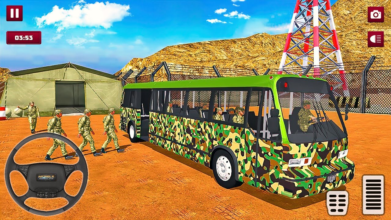 Army Bus Driver US Soldier Transport Duty - Offroad Bus Driving - Android GamePlay - YouTube