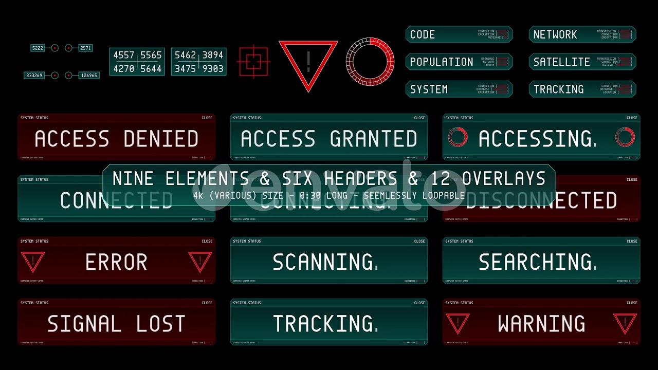 New Hacking Screens V2 (AE)-After Effects Template Videohive - YouTube