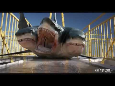 (720pHD): 3 Headed Shark Attack VFX By Steve Clarke & Paul Knott