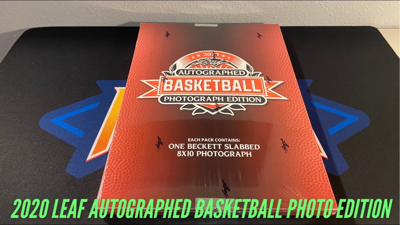 $100 2020 Leaf Autographed Basketball Photo Edition Debut Break - YouTube