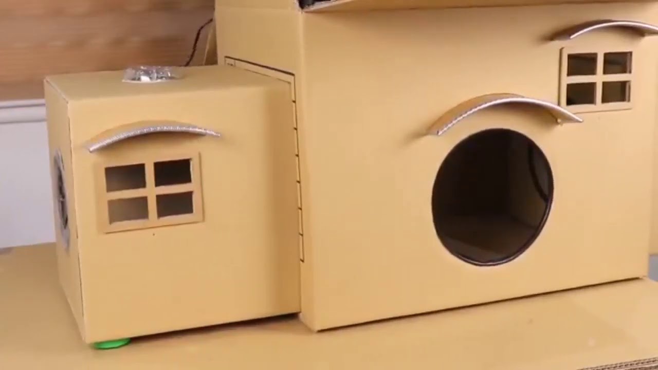Kumpulan Ide Kreative Membuat Rumah Kucing Dari Kardus Bekas - YouTube