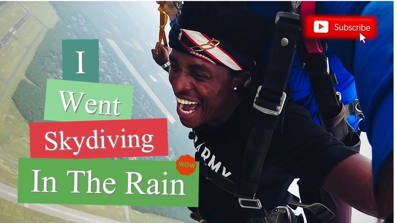 Skydiving In The Rain - YouTube