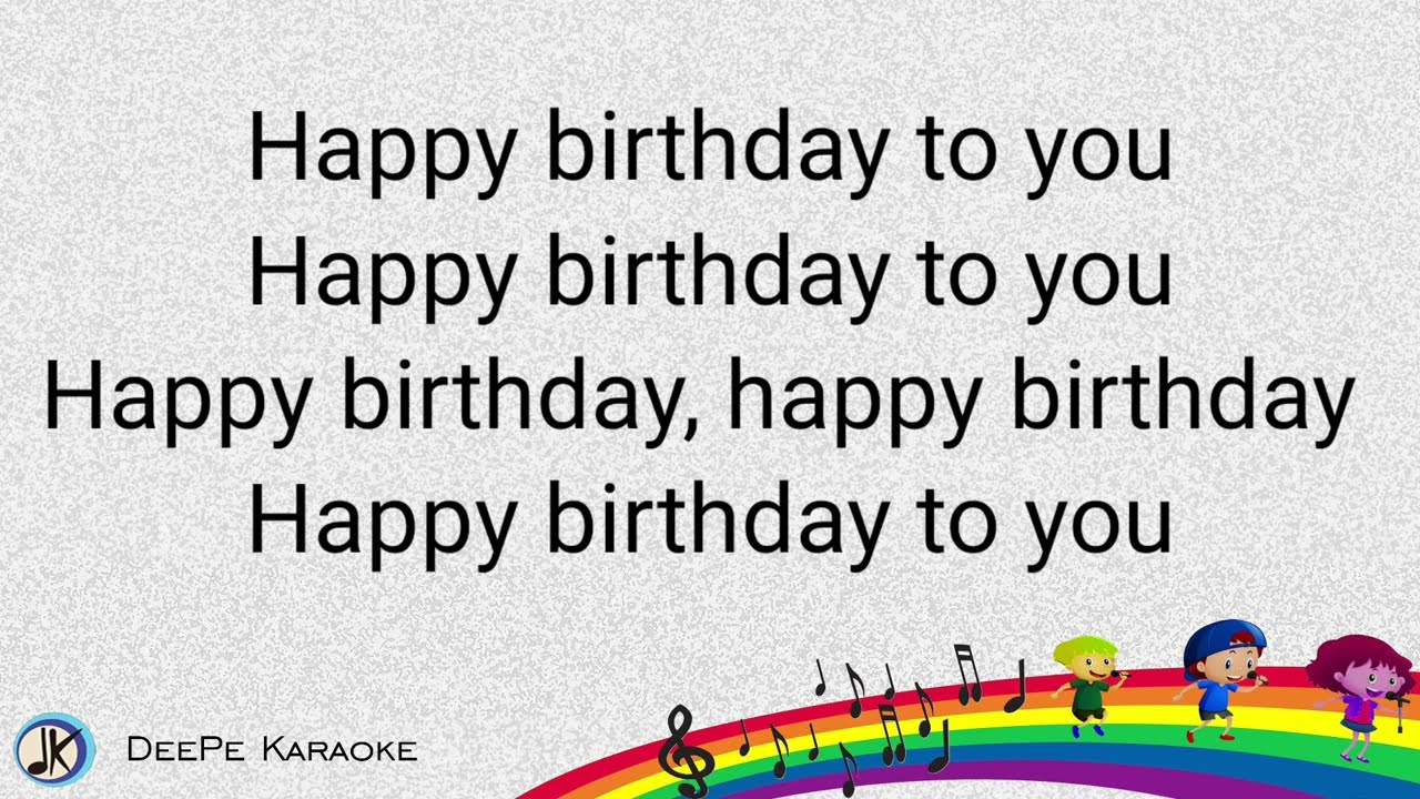 Happy Birthday to You - Panjang Umurnya - Tiup Lilinnya | Karaoke ...