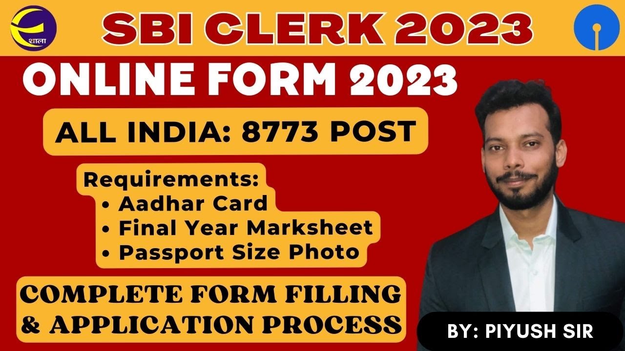 SBI Clerk Form Fill Up 2023 Complete Application Process | SBI Clerk ...