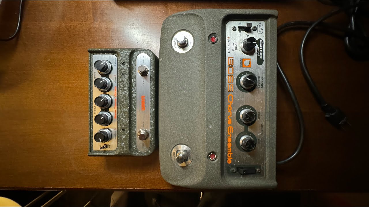 BOSS CE-1 vs Warm Audio C1 - Preamp, Chorus, Vibrato Comparison - YouTube
