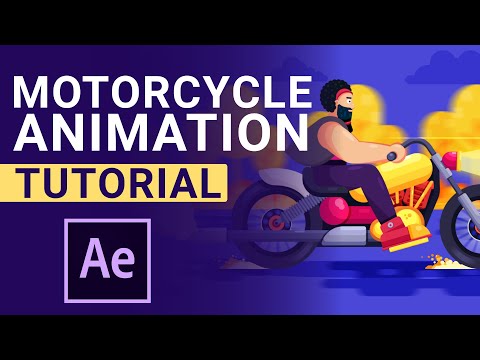 Motorcycle Animation After Effects Tutorial - YouTube
