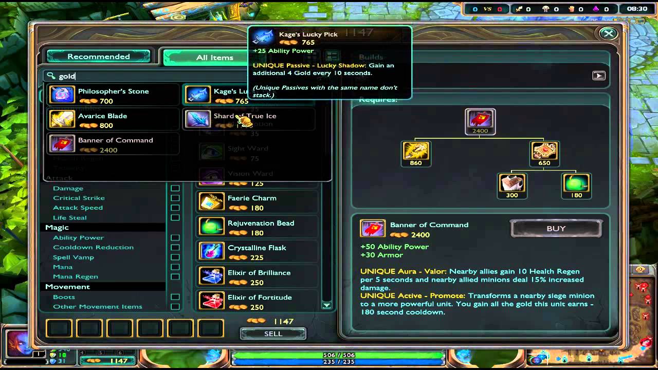 Find gold items quick in season 3 - league of legends - YouTube