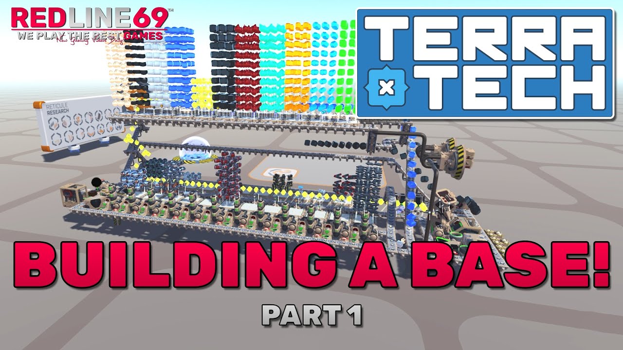 R&D Building A Base! Part 1 | TerraTech S01 E13 | Redline69 Games - YouTube