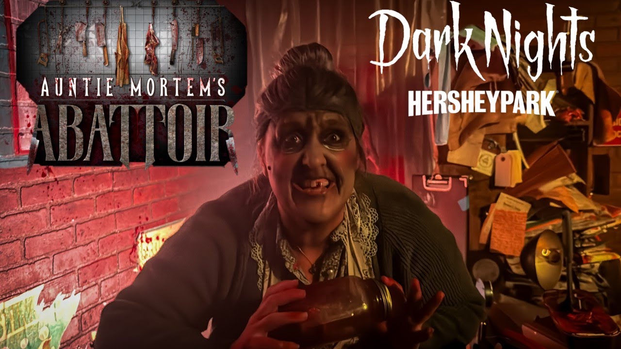 Auntie Mortem's Abbatoir (Walkthrough POV) | Dark Nights 2024 at Hersheypark - YouTube
