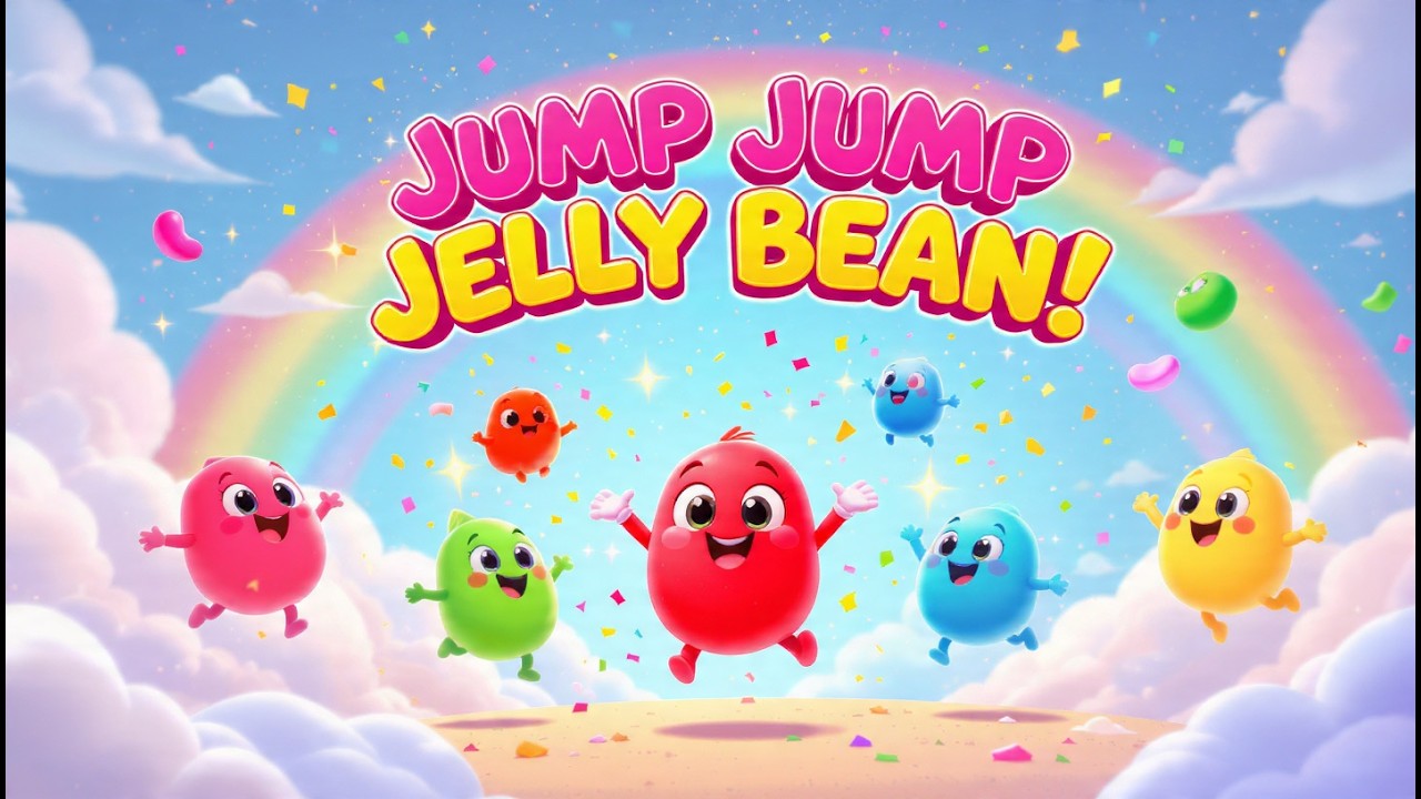 Jump Jump Jelly Bean 🍬 | Fun Action Song for Kids | Dance & Freeze Song ...