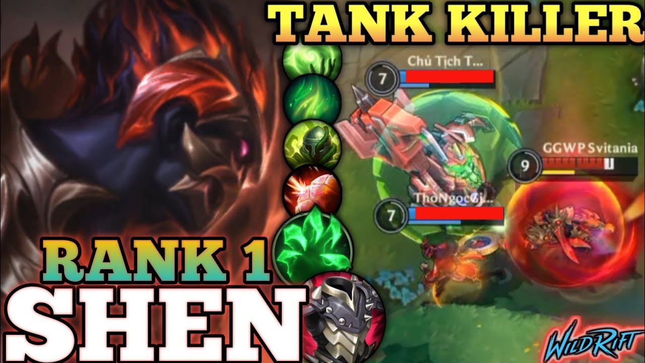 SHEN BEST META TANK BUILD! HARD CARRY MVP PLAY - TOP 1 GLOBAL SHEN BY GGWP Svitania - WILD RIFT ...