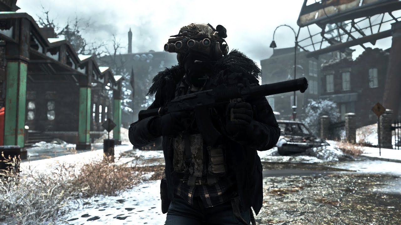 Assault on Abandoned Neighborhood Gameplay - Fallout 4 Modded into ...