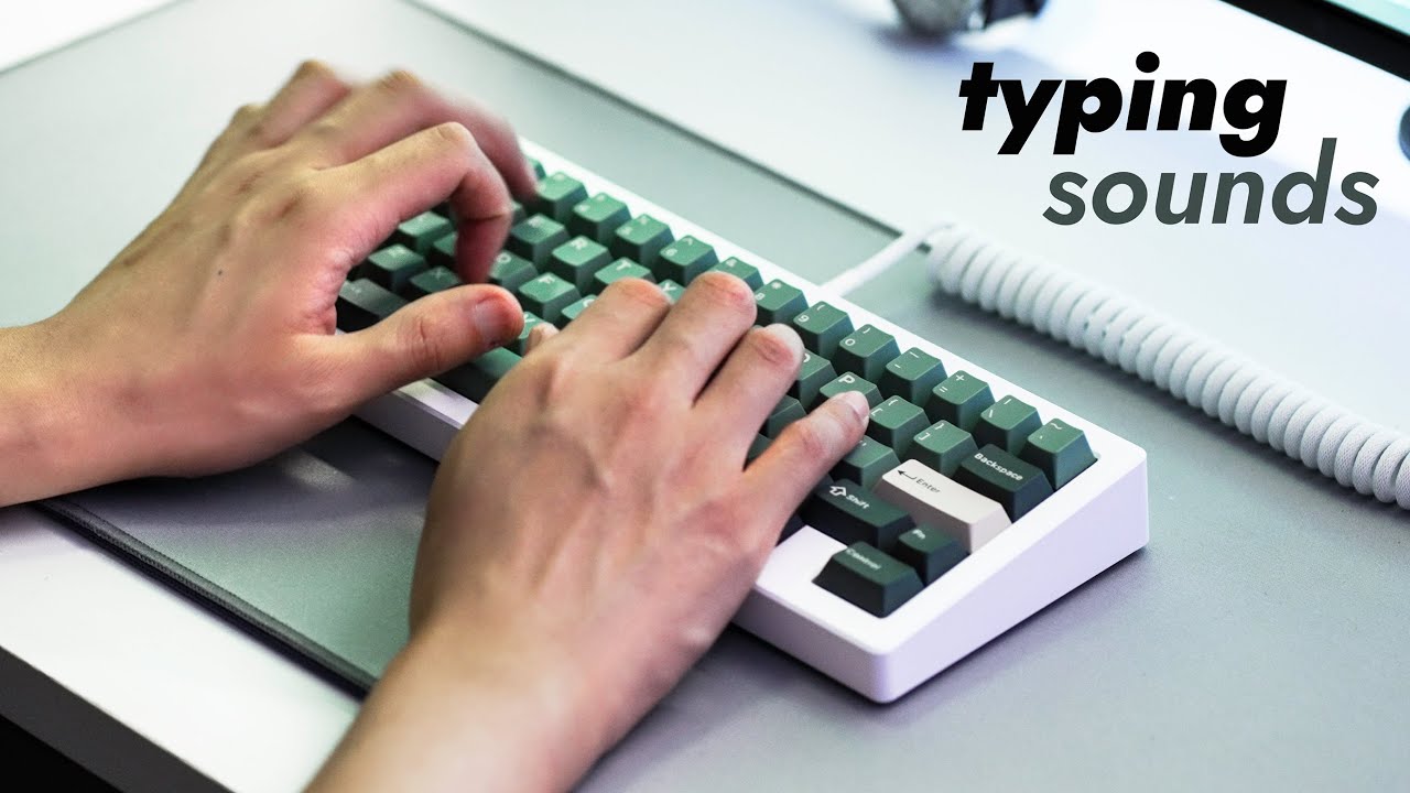 the calming sounds of a mechanical keyboard 😌 - YouTube