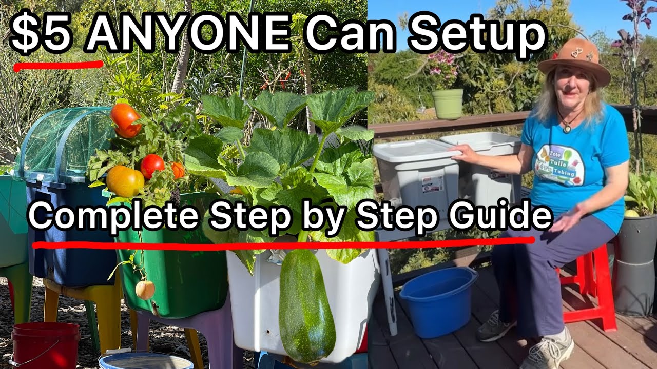 How To Build a RAISED BED Garden & FREE Soil EASY Grow Tons of Vegetables in Tote METHOD Small ...