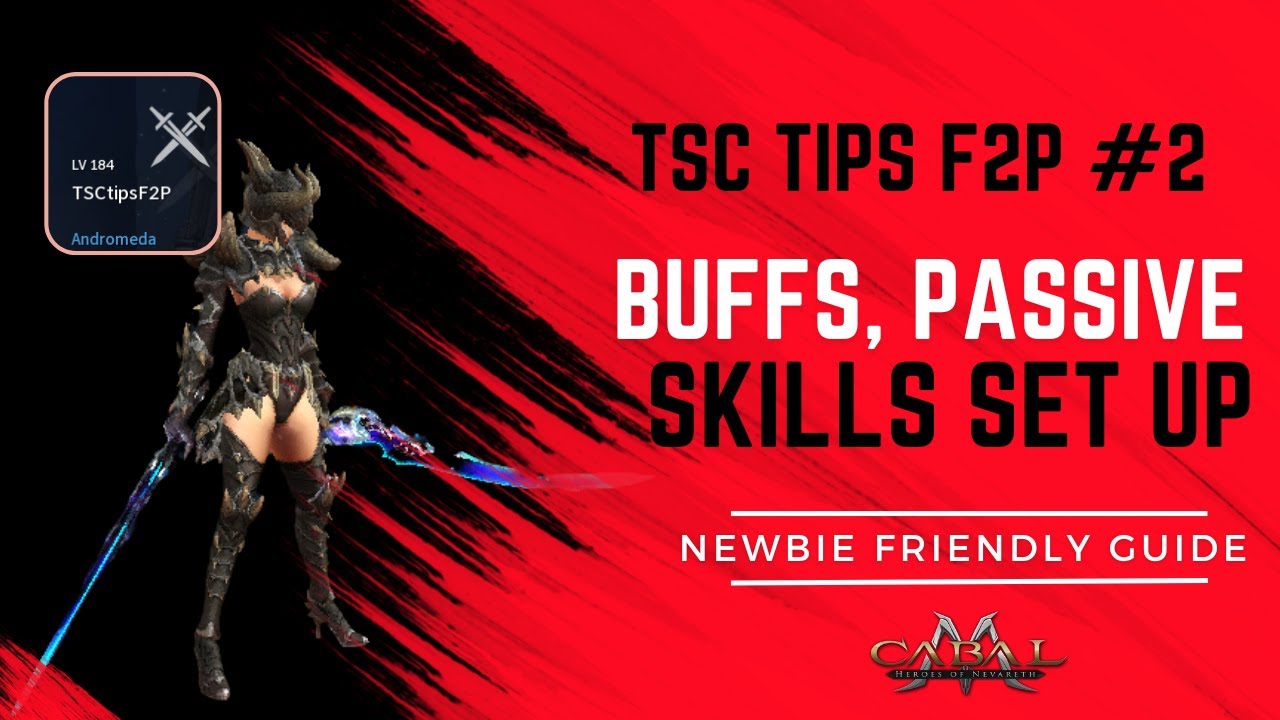 Buffs, Passive, Skill set-up for Auto DG Free2play Cabal Mobile - YouTube
