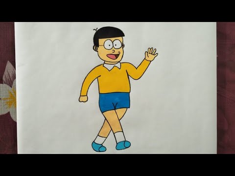 How To Draw Nobita From Doremon || Nobita Ki Drawing || Draw Nobita ...