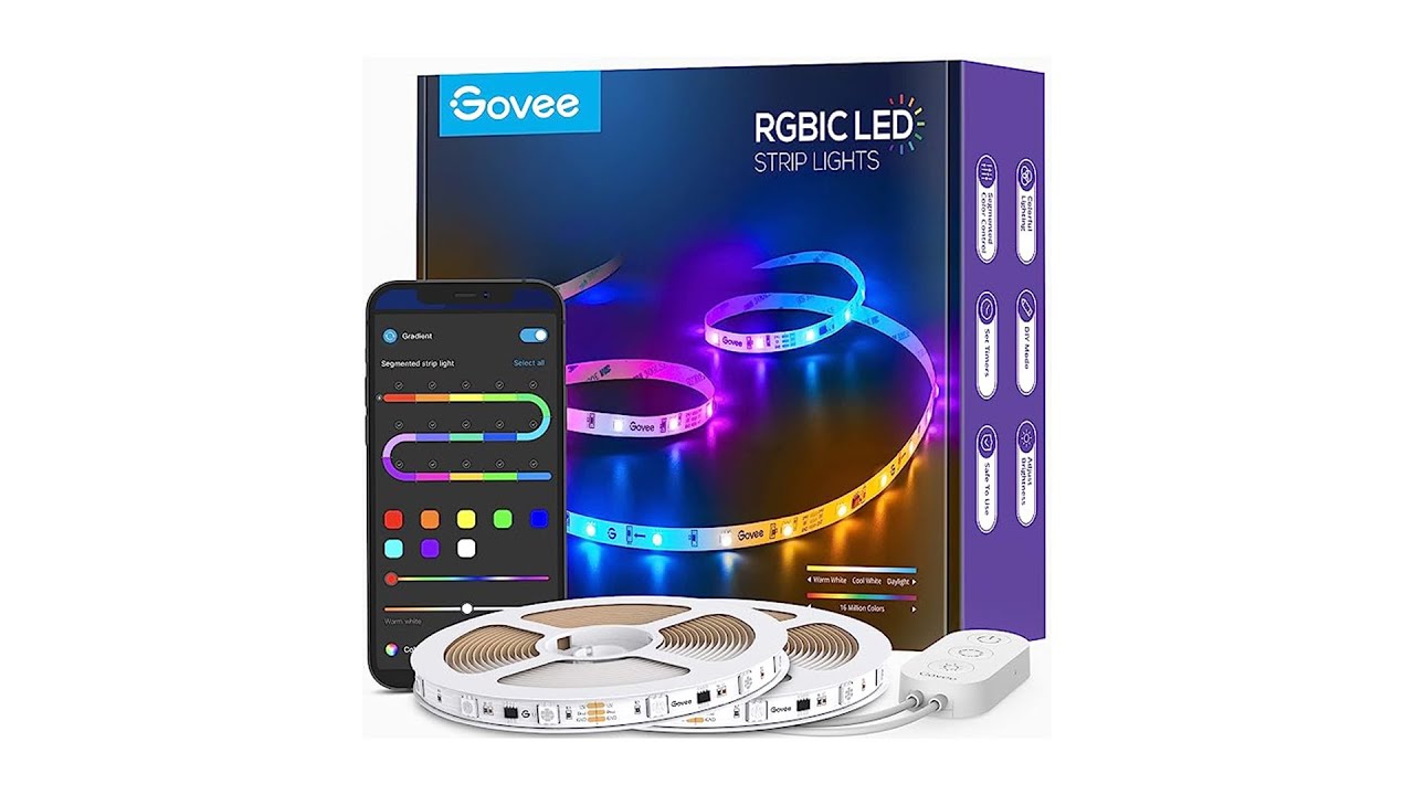 Govee Smart RGB LED Strip Lights - YouTube