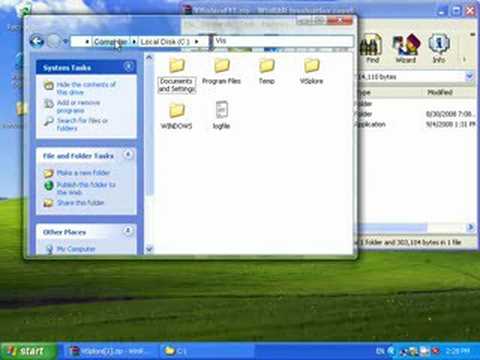 Vista Explorer Emulation in XP Search in action, Visplore - YouTube