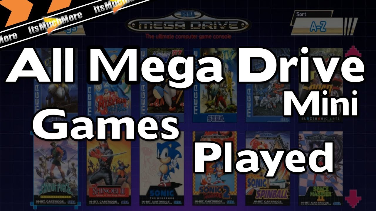 Sega Mega Drive Mini - All 42 Games Played - YouTube
