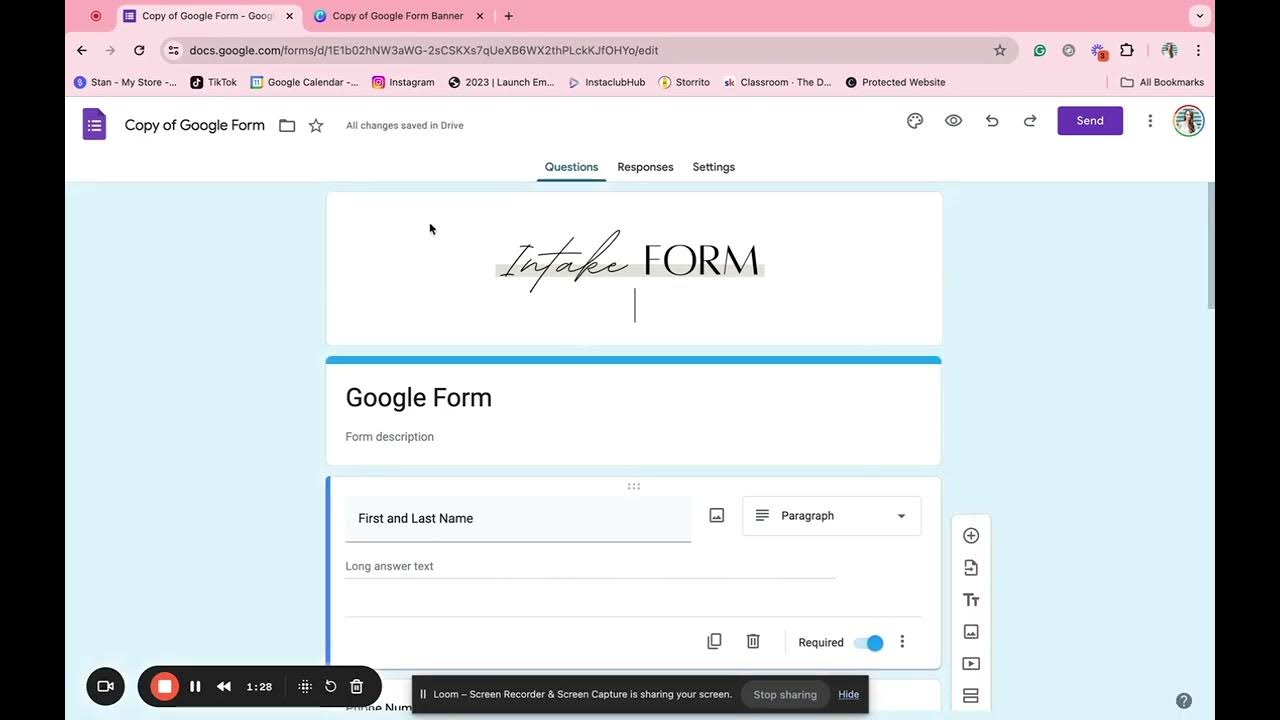 Customize Your Google Form - YouTube