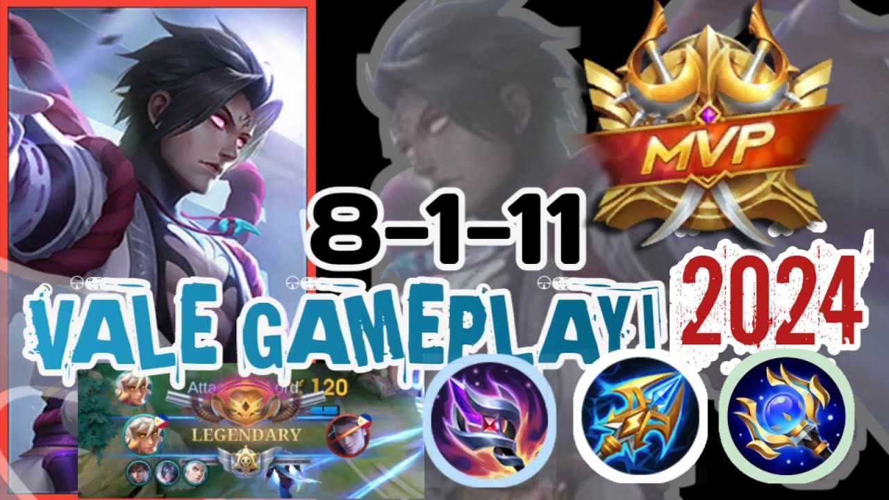 MLBB VALE GAMEPLAY | Best Build 2024 | #MLBB #valegameplay - YouTube