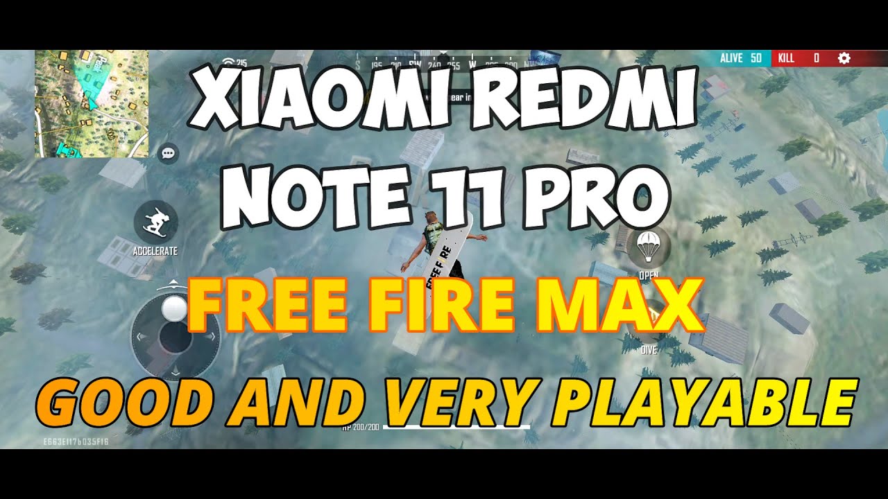 Free Fire Max in Xiaomi Redmi Note 11 Pro 5G - YouTube